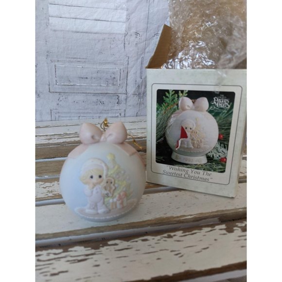 Enesco | Holiday | Enesco Precious Moments 993 Porcelain Wishing You ...